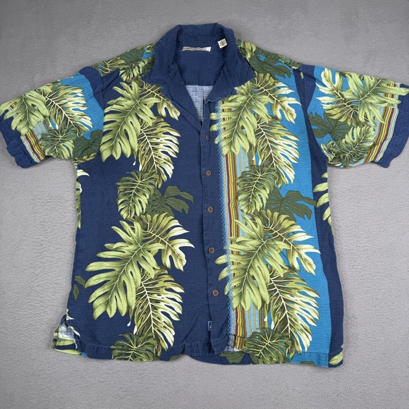 Tommy Bahama | Shirts | Tommy Bahama Shirt Mens Xl Blue Silk Tropical ...